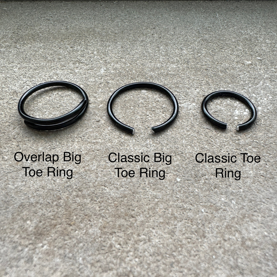 Black COLORS Toe Ring — Anodized Aluminum – Clay & Chloe